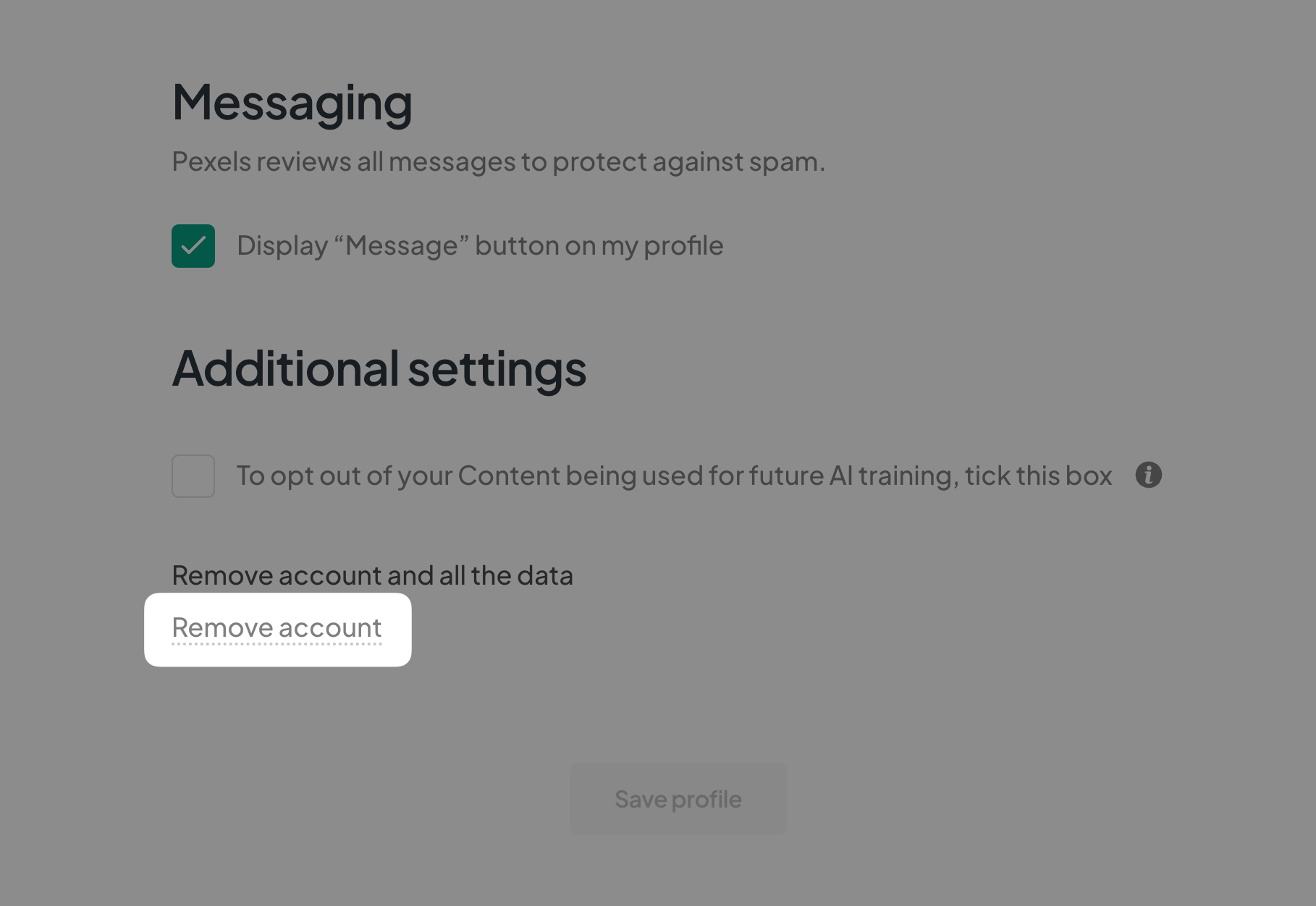 How do I delete my account? – Pexels
